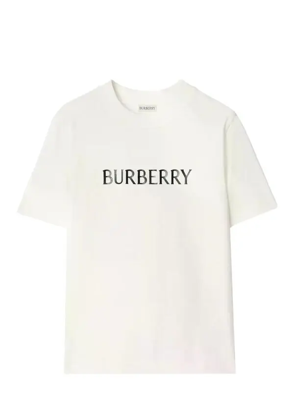 Burberry Logo-print Cotton T-shirt - White