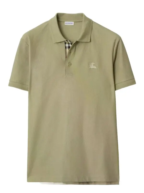Burberry Logo Cotton Polo Shirt - Green