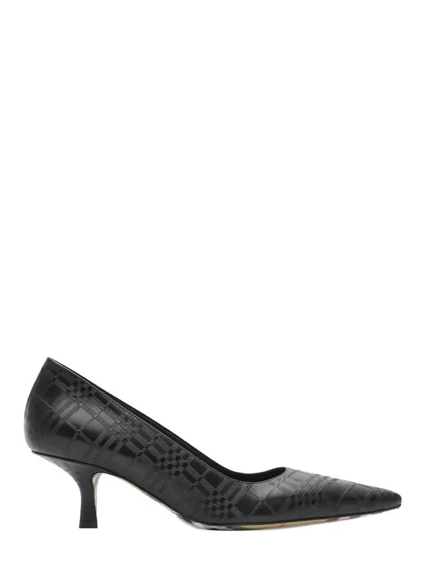 Burberry 55mm Pointed-toe Embossed Pumps - Black