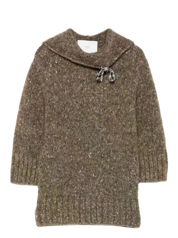 VANISÈ Round-neck Sweater - Brown