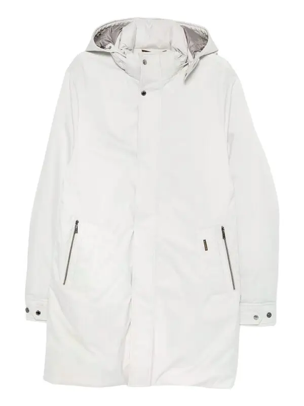 MOORER Zip-fastening Coat - Neutrals