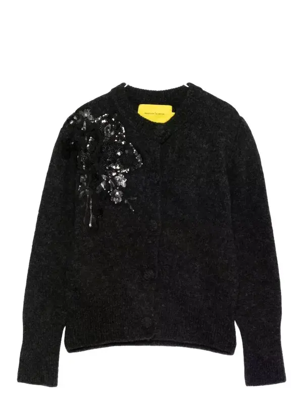 MARQUES' ALMEIDA Sequin-embellished Cardigan - Grey