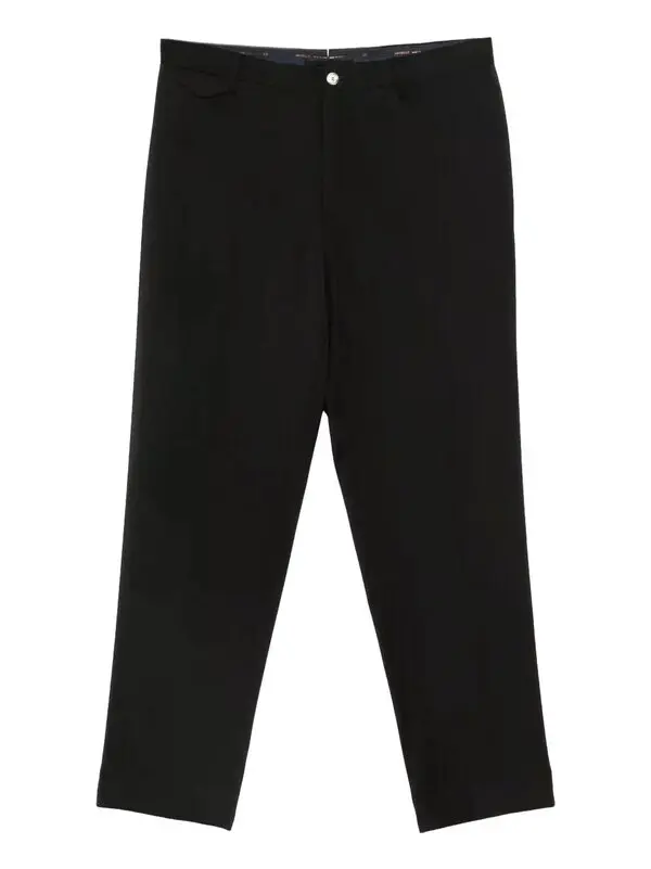 SANTANIELLO Button Trousers - Black
