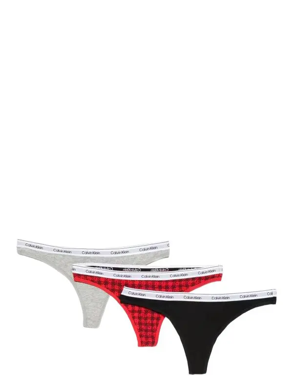 Calvin Klein Logo Waistband Briefs - Black