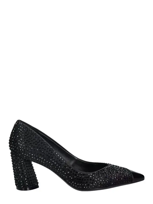 BOSS 70mm Embellished Block-heel Pumps - Black