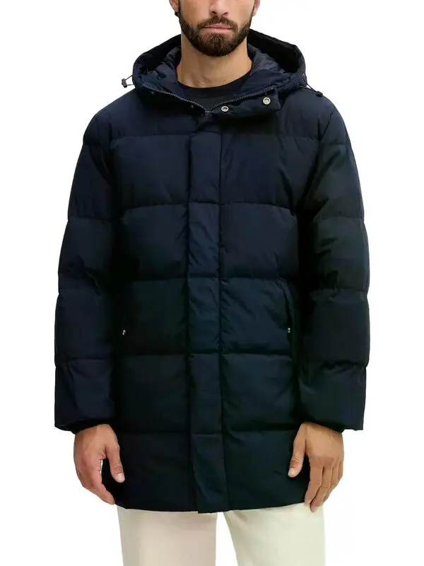 BENETTON Hooded Padded Jacket - Blue