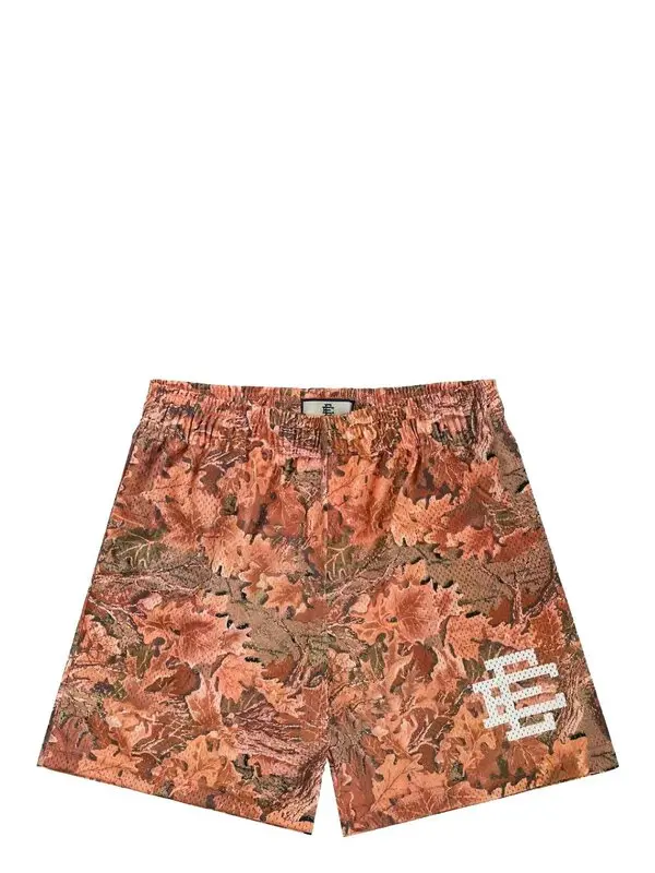 ERIC EMANUEL Ee Leafy Camo Shorts - Brown