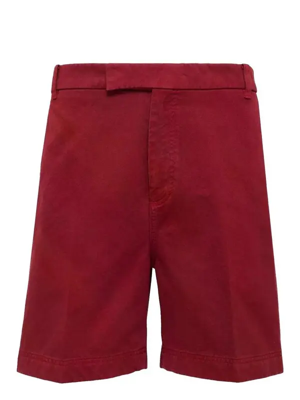 Thom Browne Back-pocket Chino Shorts - Red