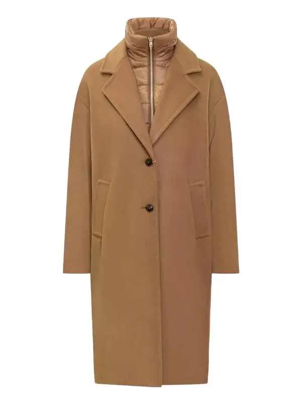 Herno Single-breasted Wool Coat - Brown