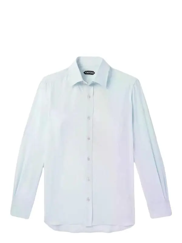 TOM FORD Long-sleeve Shirt - Blue