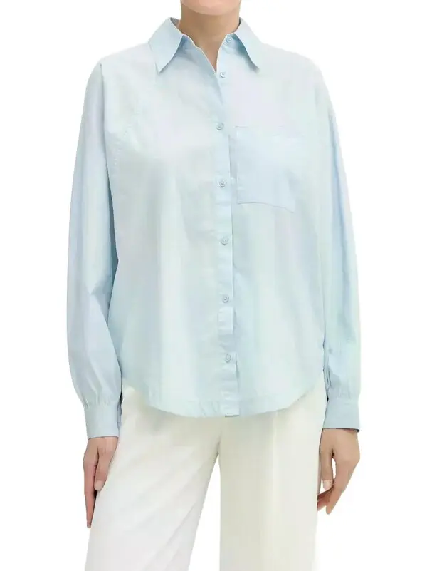 BOSS Long-sleeve Top With Pocket - Blue
