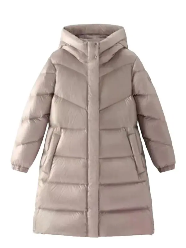 Woolrich Aliquippa Hooded Puffer Jacket - Neutrals