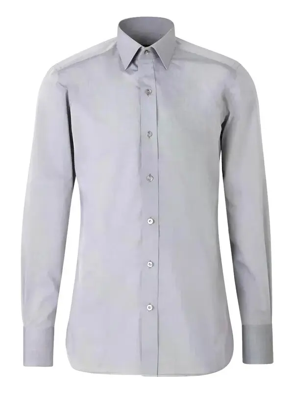 TOM FORD Buttoned Long-sleeve Shirt - Grey