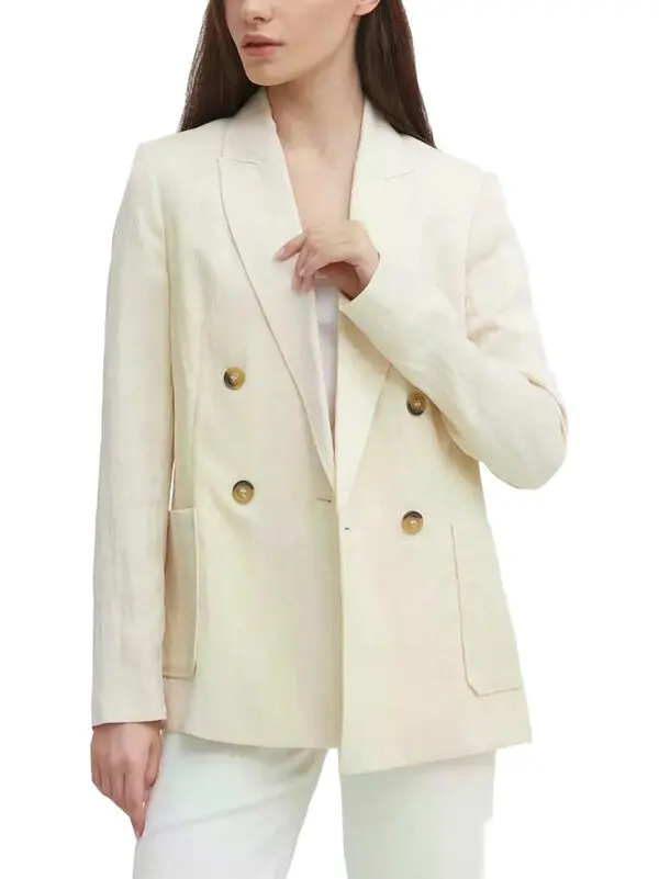 BENETTON Double-breasted Blazer - Neutrals