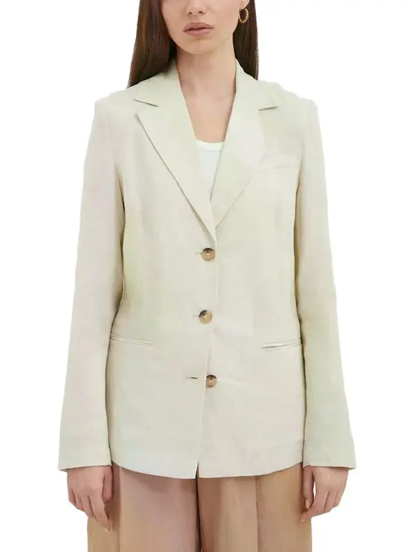 BENETTON Linen Blazer - Neutrals