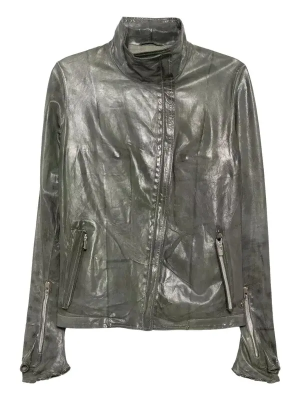 CAROL CHRISTIAN POELL Leather Jacket - Grey