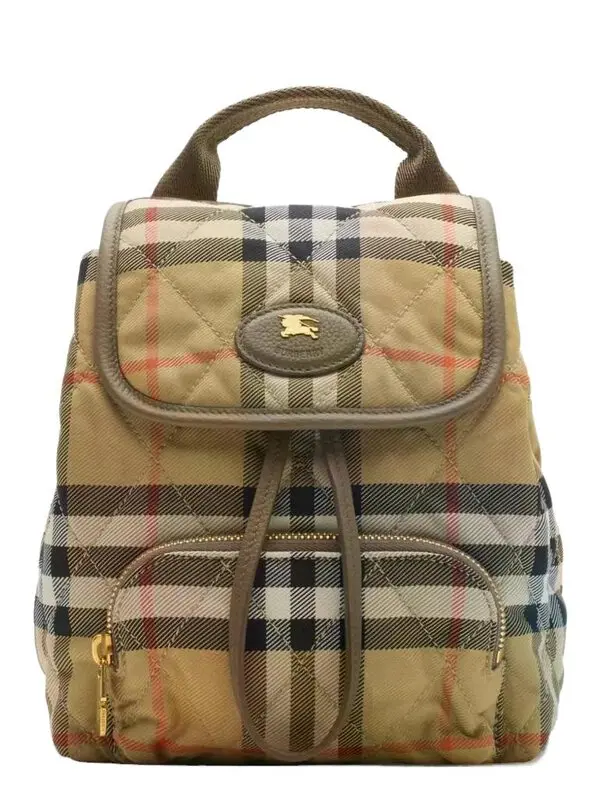 Burberry Quilted-design Mini Backpack - Neutrals
