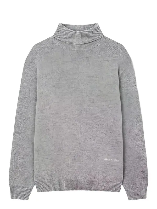 MAN ON THE BOON. Turtleneck Sweater - Grey