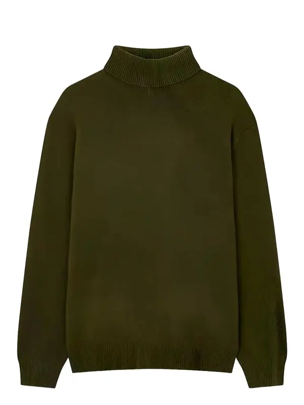 MAN ON THE BOON. Turtleneck Wool Sweater - Green