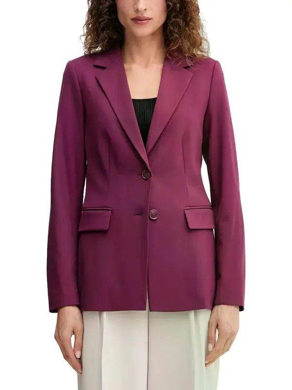 BENETTON Rear Vent Blazer Jacket - Purple