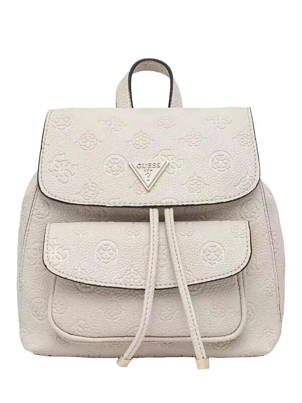 Guess Mini Cresidia 4g Chain-detail Backpack - Neutrals