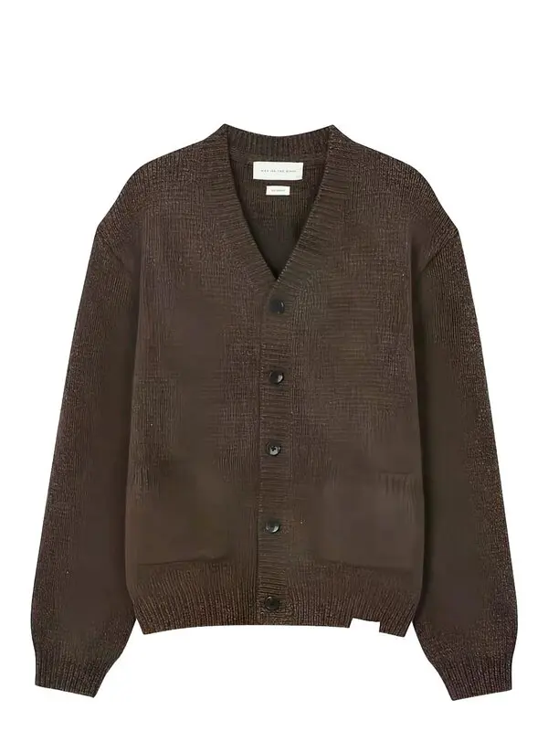 MAN ON THE BOON. Buttoned Cardigan - Brown