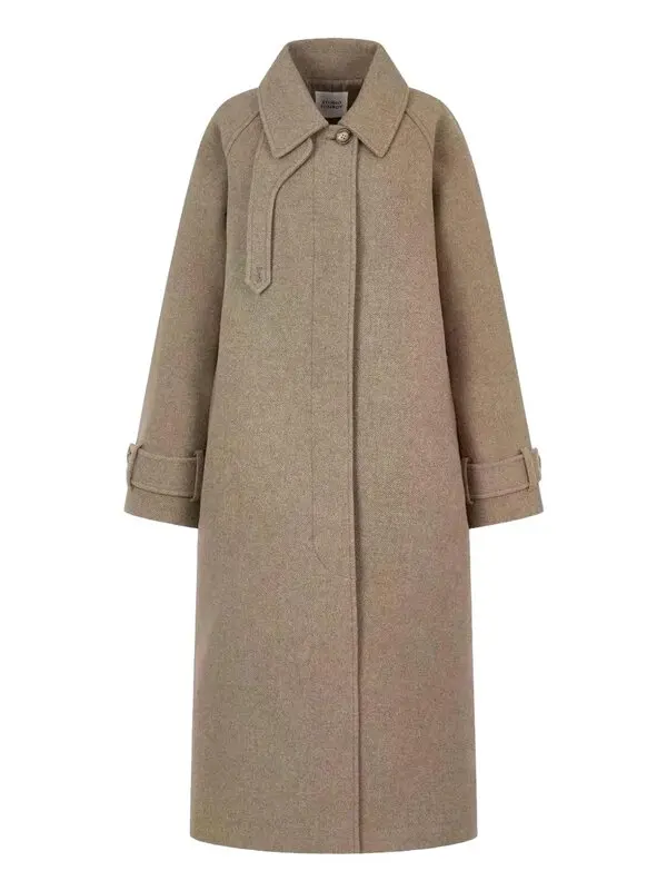 STUDIO TOMBOY Raglan Balmacaan Coat - Neutrals