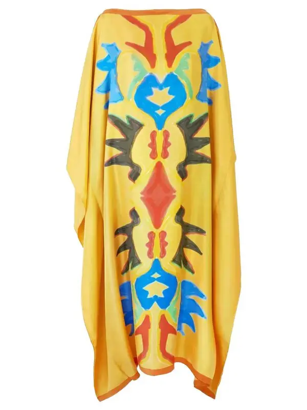 Carolina Herrera X Rianna + Nina Printed Caftan - Yellow