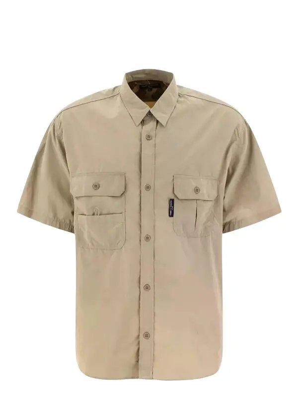Comme Des Garçons Flap-pocket Short-sleeved Shirt - Neutrals