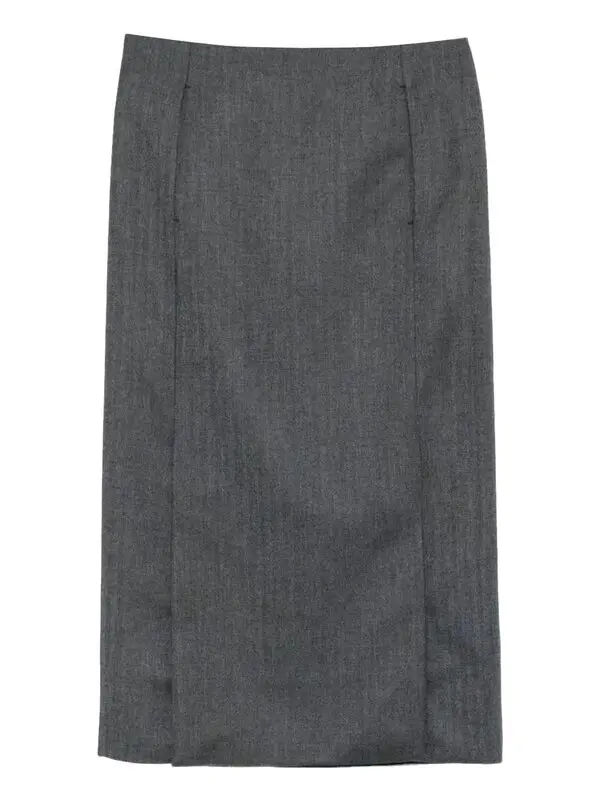 ENTIRE STUDIOS Slit-detail Midi Skirt - Grey
