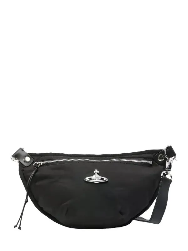 VIVIENNE WESTWOOD Orb Plaque Shoulder Bag - Black