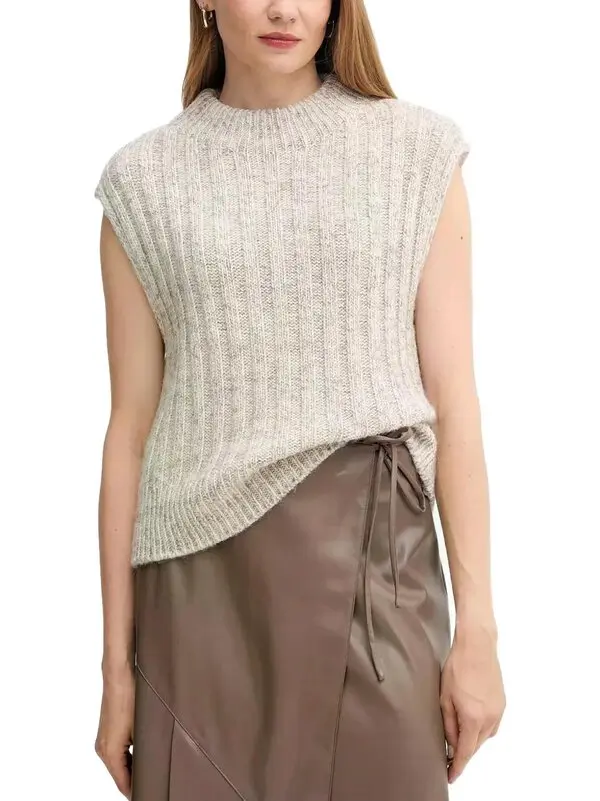 Barbour Anastasia Ribbed Sleeveless Vest - Neutrals