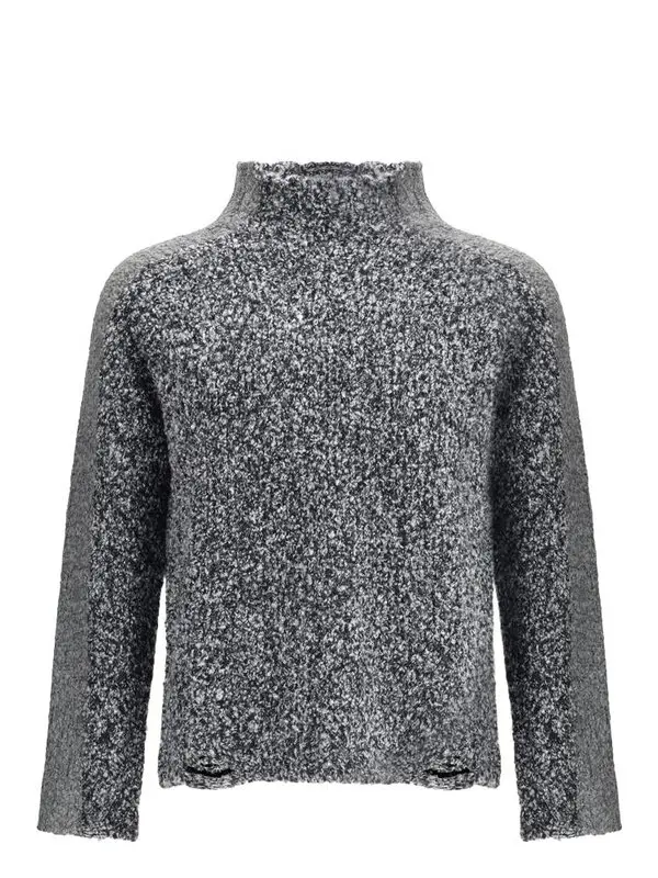 Diesel K-erland Bouclé Knit Sweater - Grey