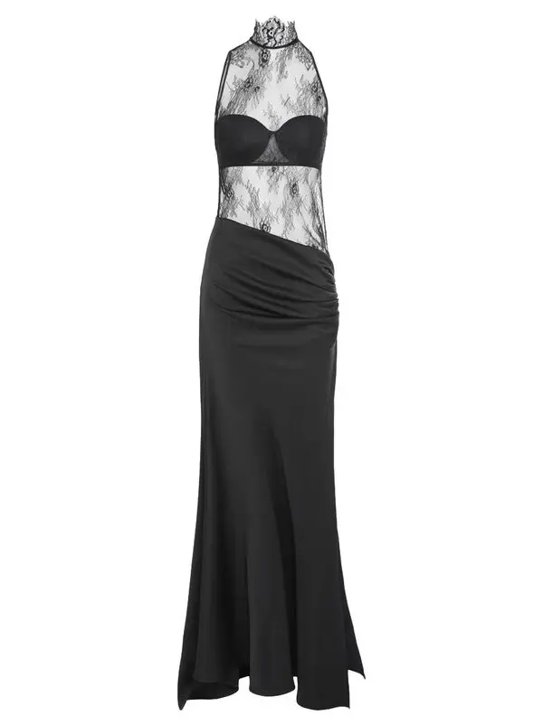 LES FILLES D'EVA Long Lace Dress - Black