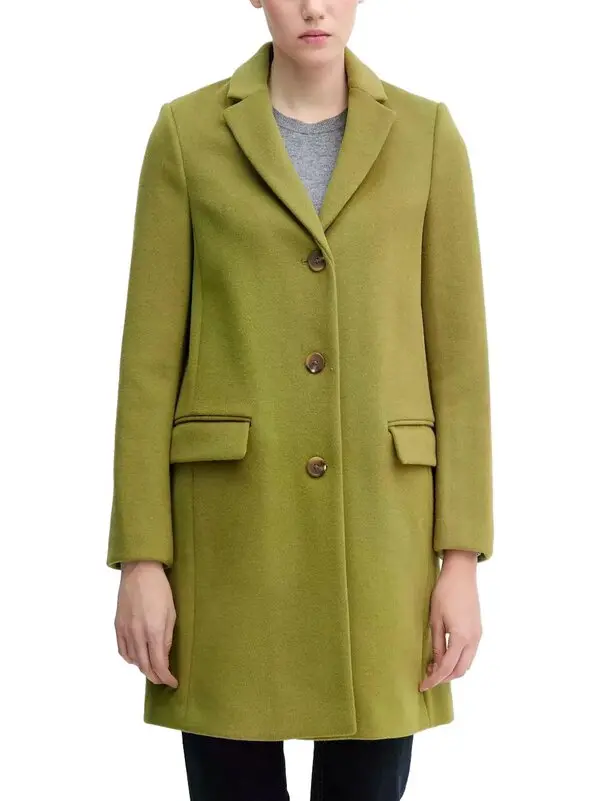 BENETTON Button Pocket Coat - Green