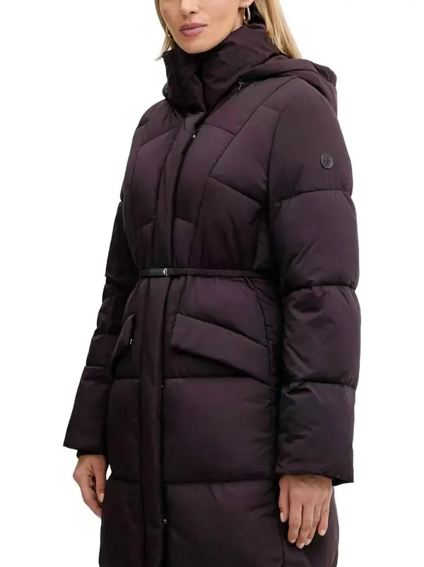 BOSS Hooded Belted Coat - Purple