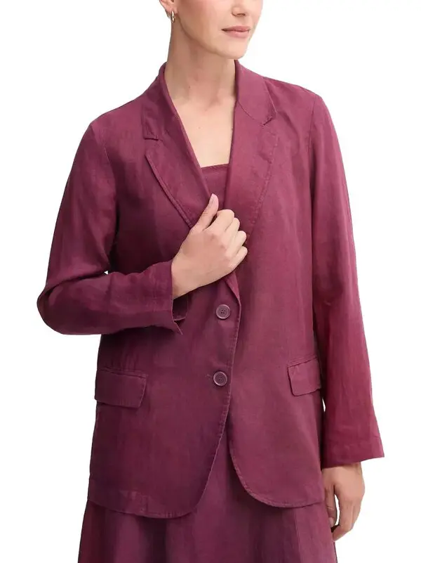 BENETTON Linen Blazer - Purple