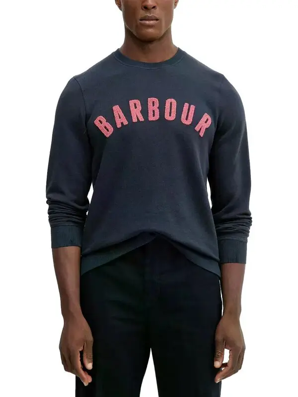 Barbour Crew-neck Sweatshirt With Appliqué Detailing - Blue