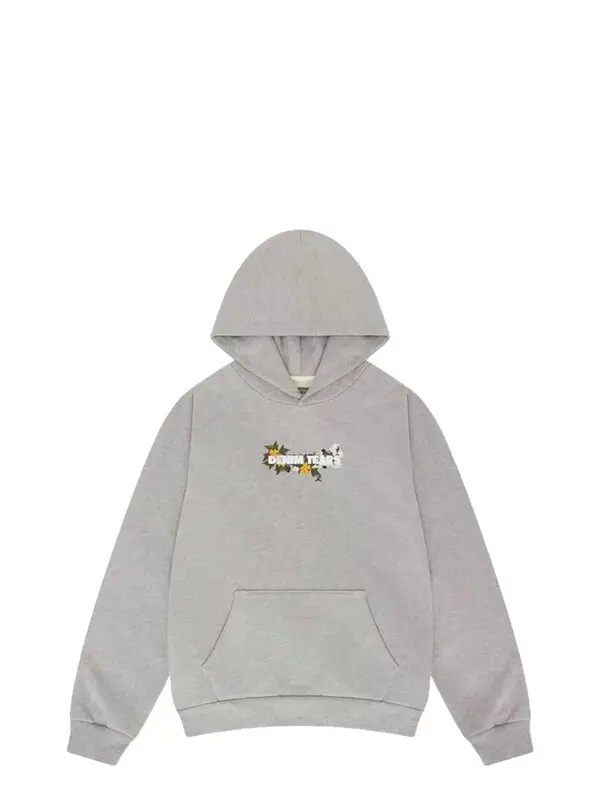 DENIM TEARS Logo-print Hoodie - Grey