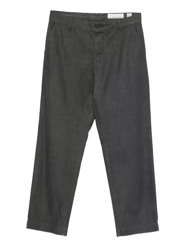 ORIGINAL VINTAGE Button-up Trousers - Grey