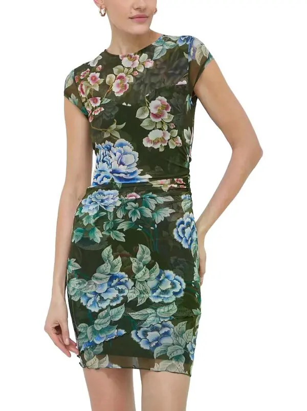 Guess Floral Mini Dress - Green