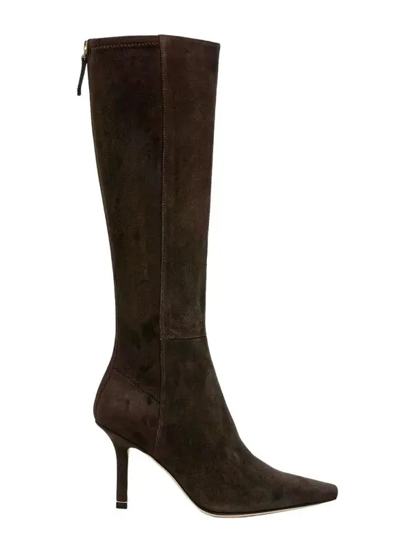 BOSS 95mm Pointed Boots - Brown