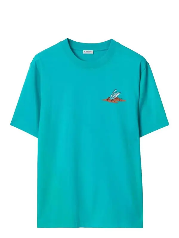 Burberry Sleeping Knight Cotton T-shirt - Blue