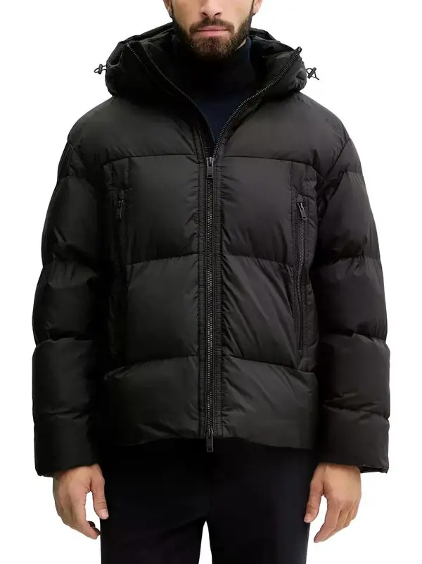 BOSS Zip-up Padded Jacket - Black