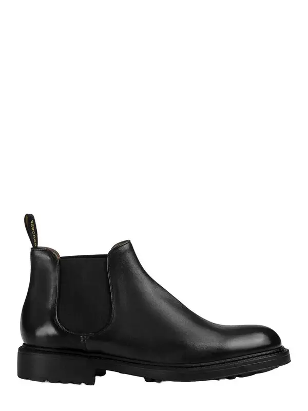 DOUCAL'S Calf Leather Chelsea Boots - Black