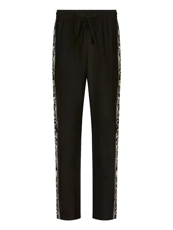 Dolce & Gabbana Drawstring-waistband Trousers - Black