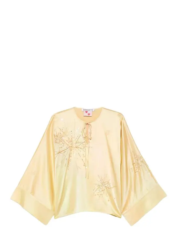 Bernadette Naomi Sequin-embellished Blouse - Yellow
