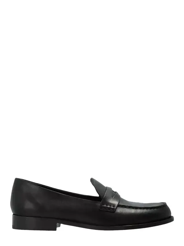 Tory Burch Leather Penny-slot Loafers - Black