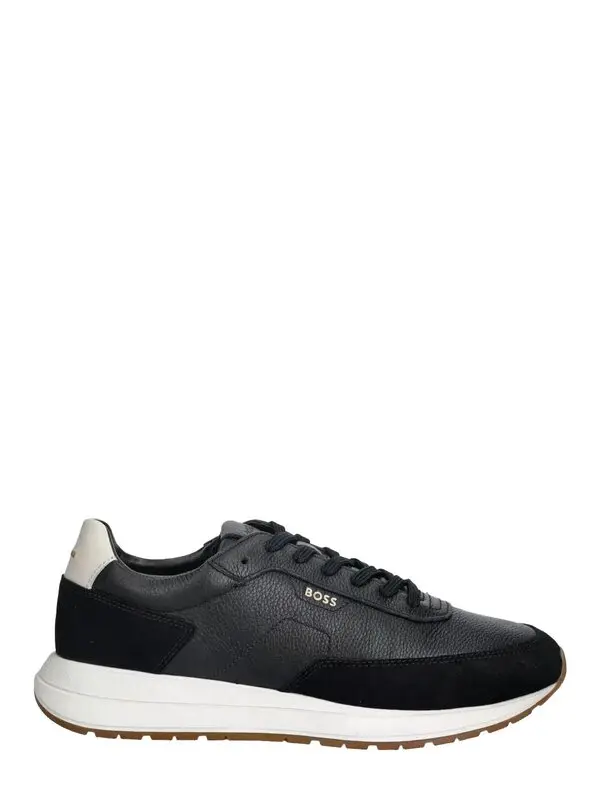 BOSS Suede Panel Sneakers - Black