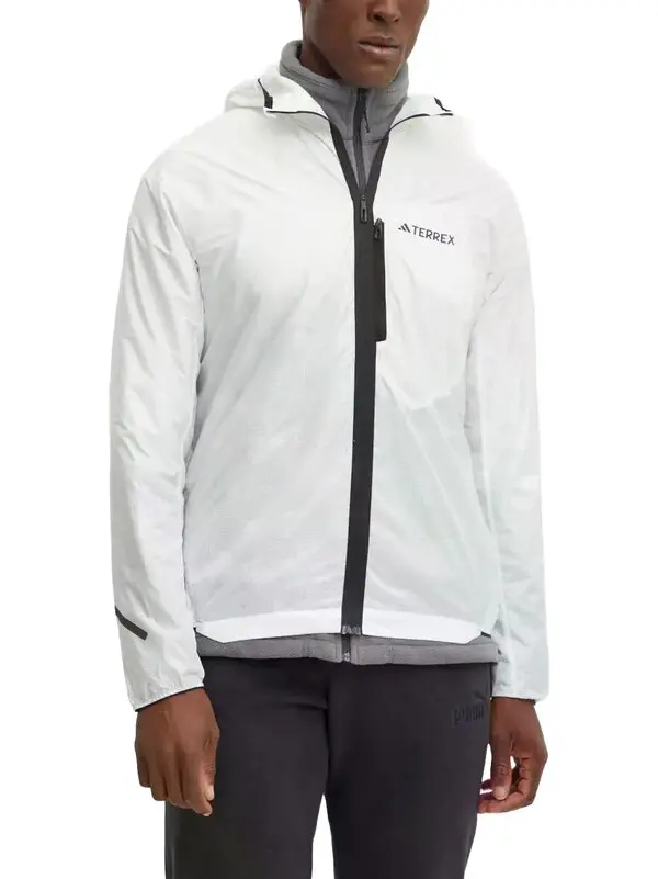 Adidas Long-sleeve Hooded Jacket - White